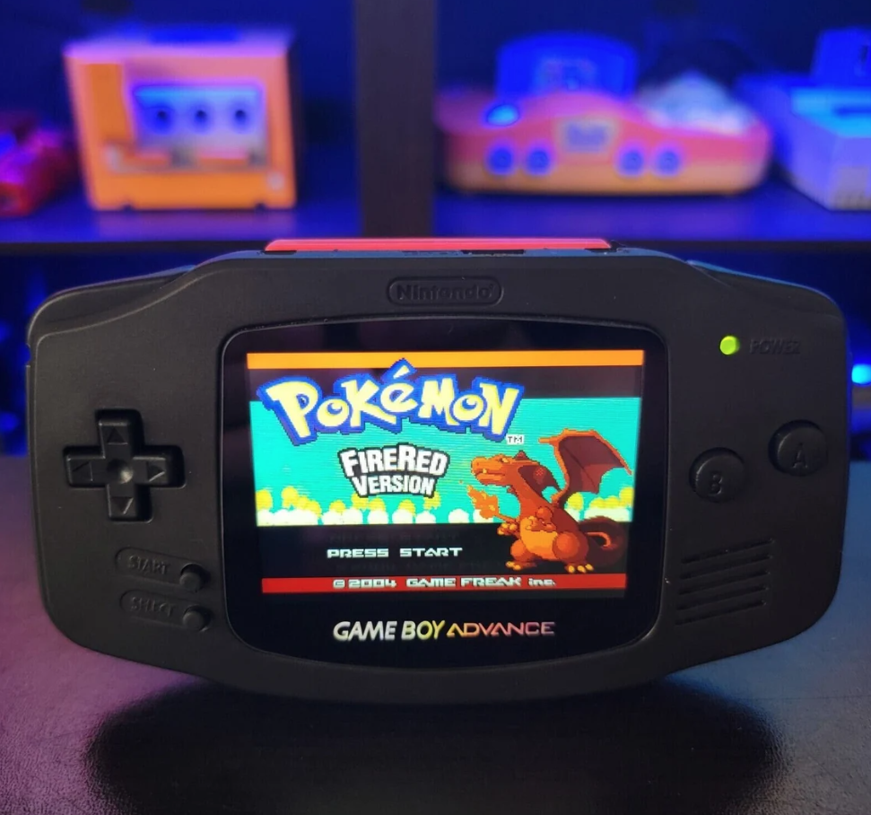 Game Boy Advance GBA Black Console iPS V5 Backlight Backlit LCD and ...